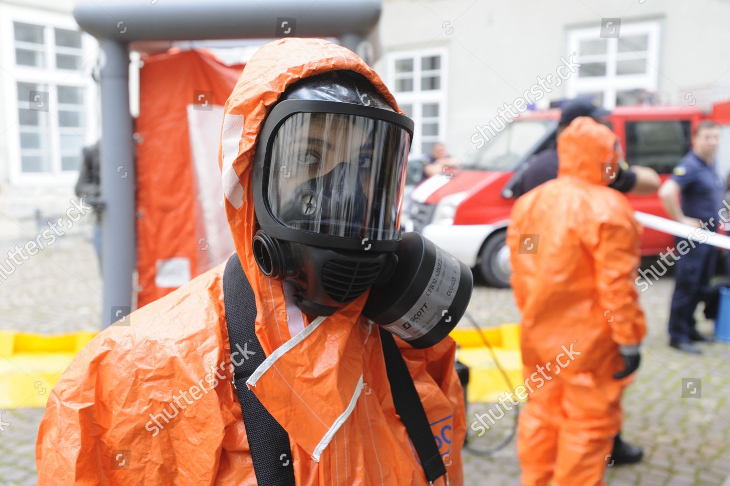 Ukrainian Emergency Ministry Rescuers Wear Protective Editorial Stock ...