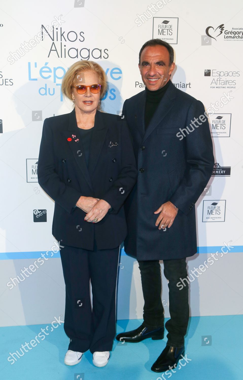 Nikos Aliagas French Singer Sylvie Vartan Editorial Stock Photo - Stock ...