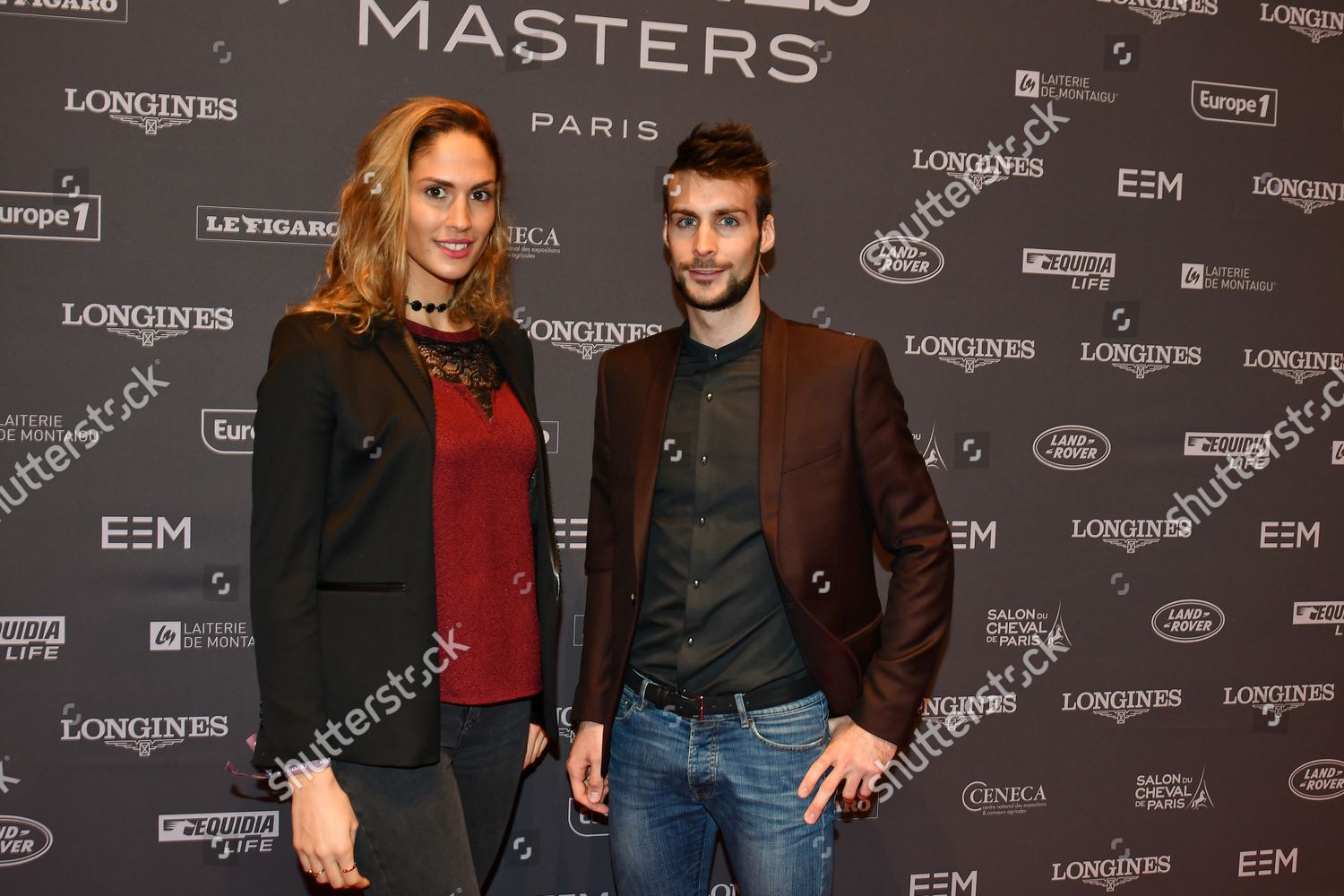 Elodie Clouvel Valentin Belaud Attending Longines Editorial Stock Photo ...