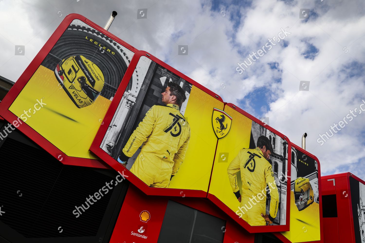 Scuderia Ferrari Garage During Formula 1 Editorial Stock Photo - Stock ...
