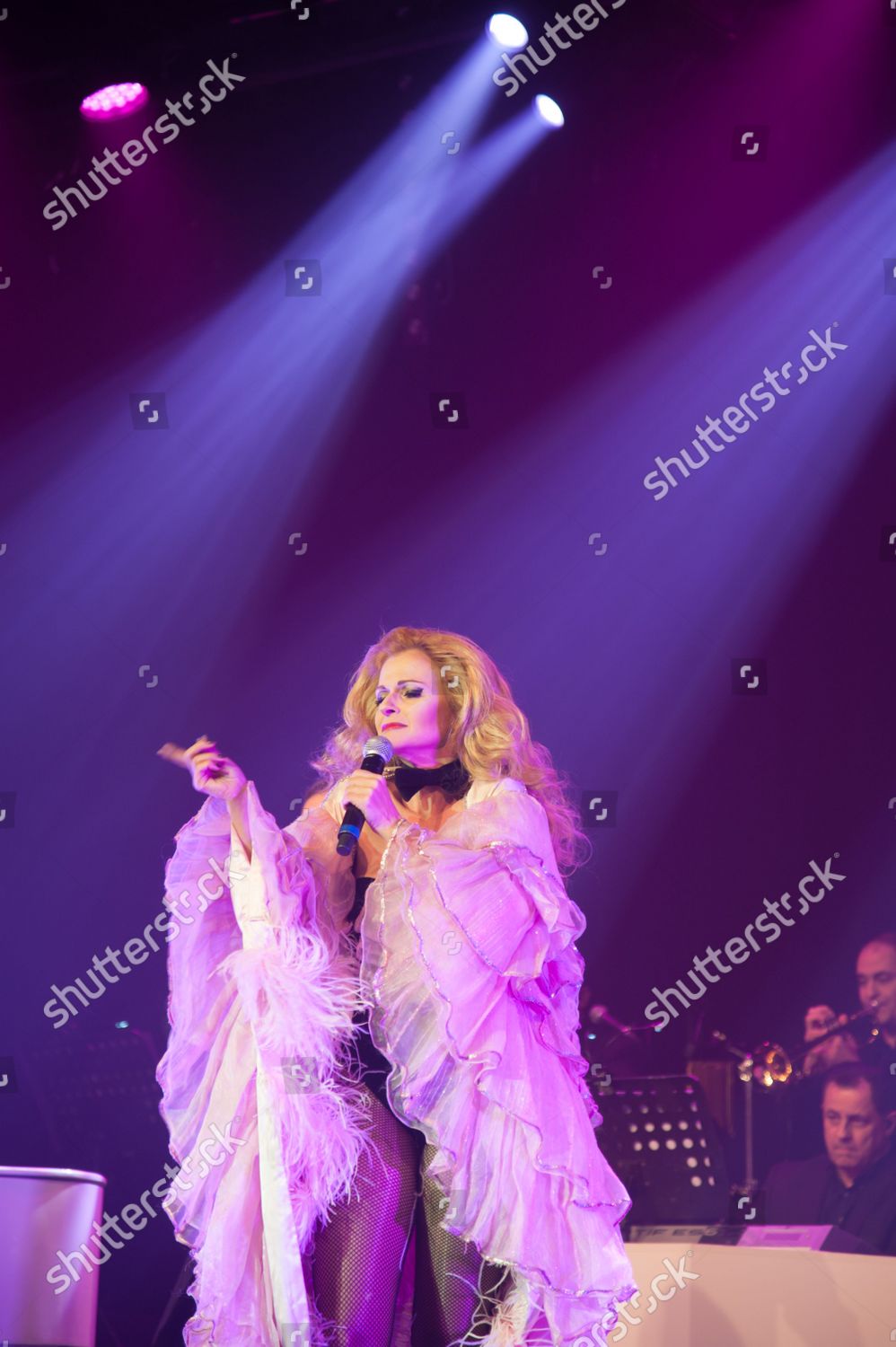 Sandy Sims Imitating Dalida During Show Editorial Stock Photo - Stock ...