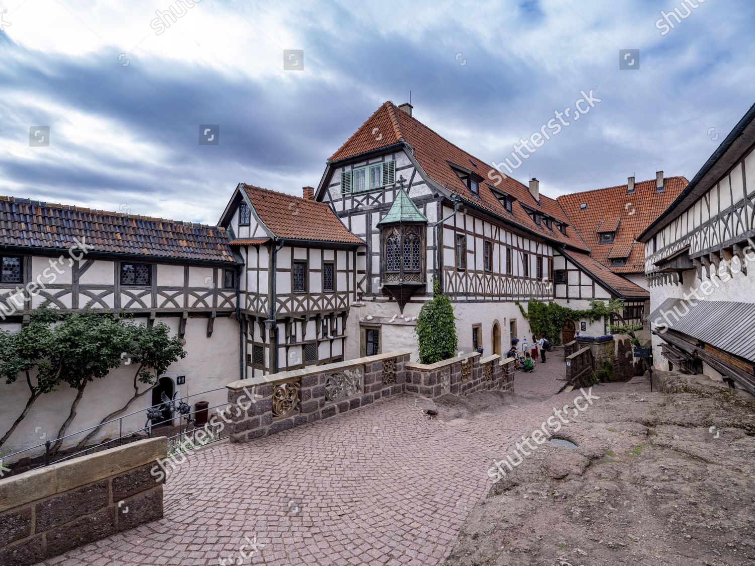 Wartburg Castle Courtyard Bailiwick Eisenach Thuringia Editorial Stock ...