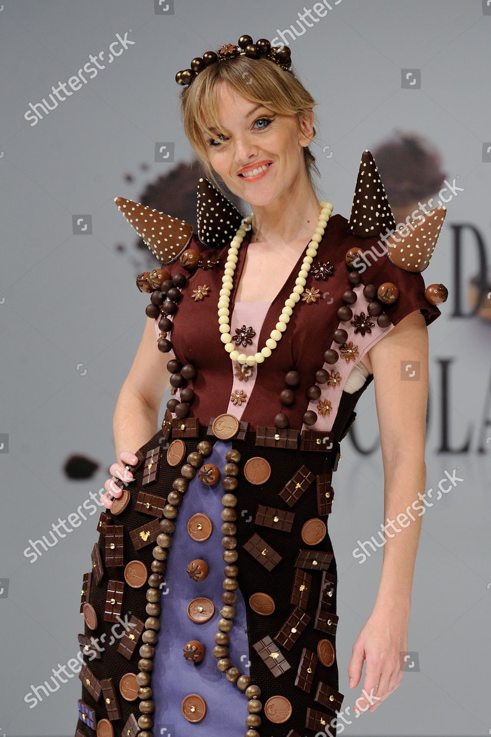 Maya Lauque Defile Dans Une Robe Editorial Stock Photo - Stock Image ...