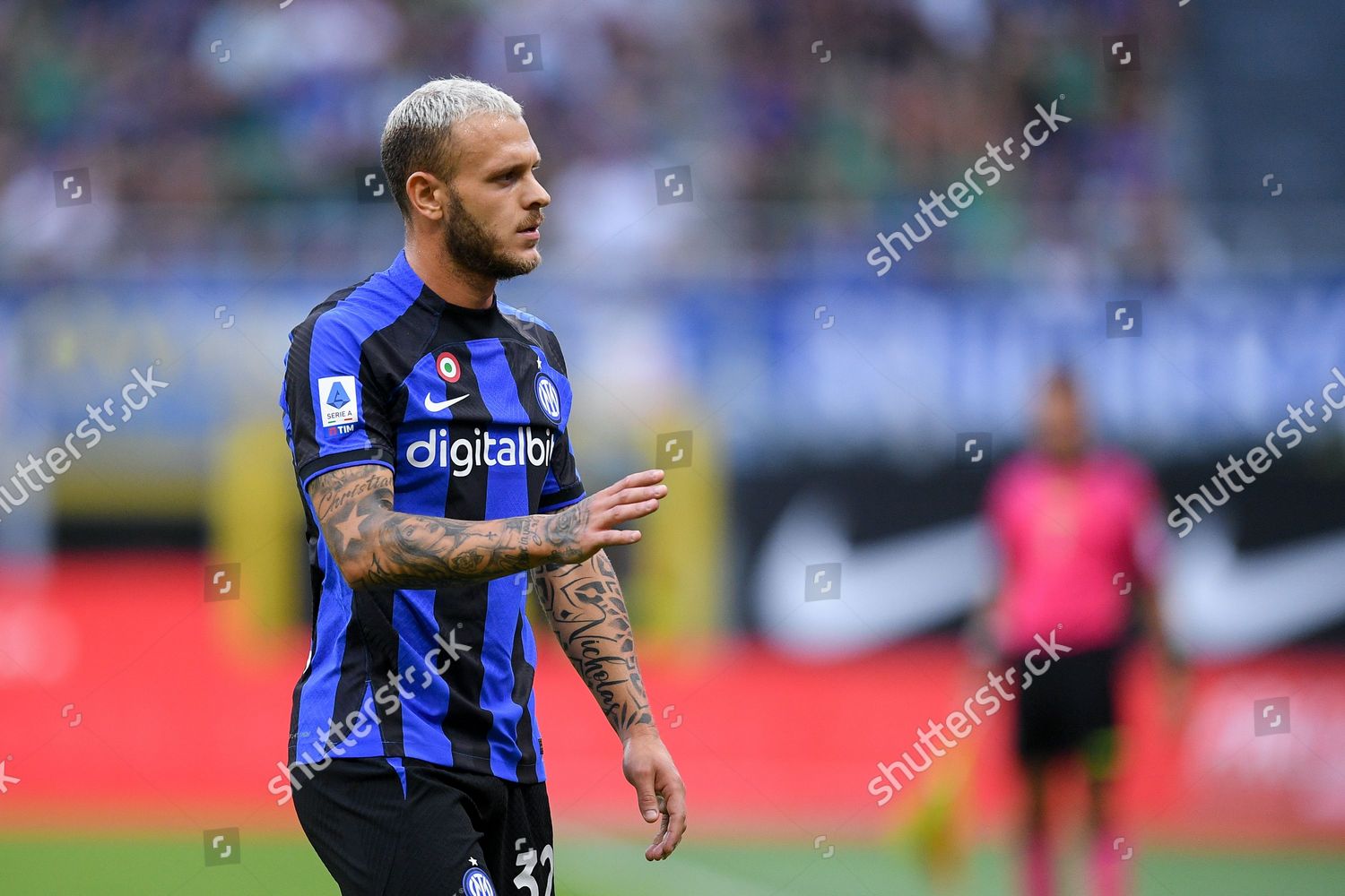 Federico Dimarco Fc Internazionale Gestures During Editorial Stock Photo - Stock Image ...