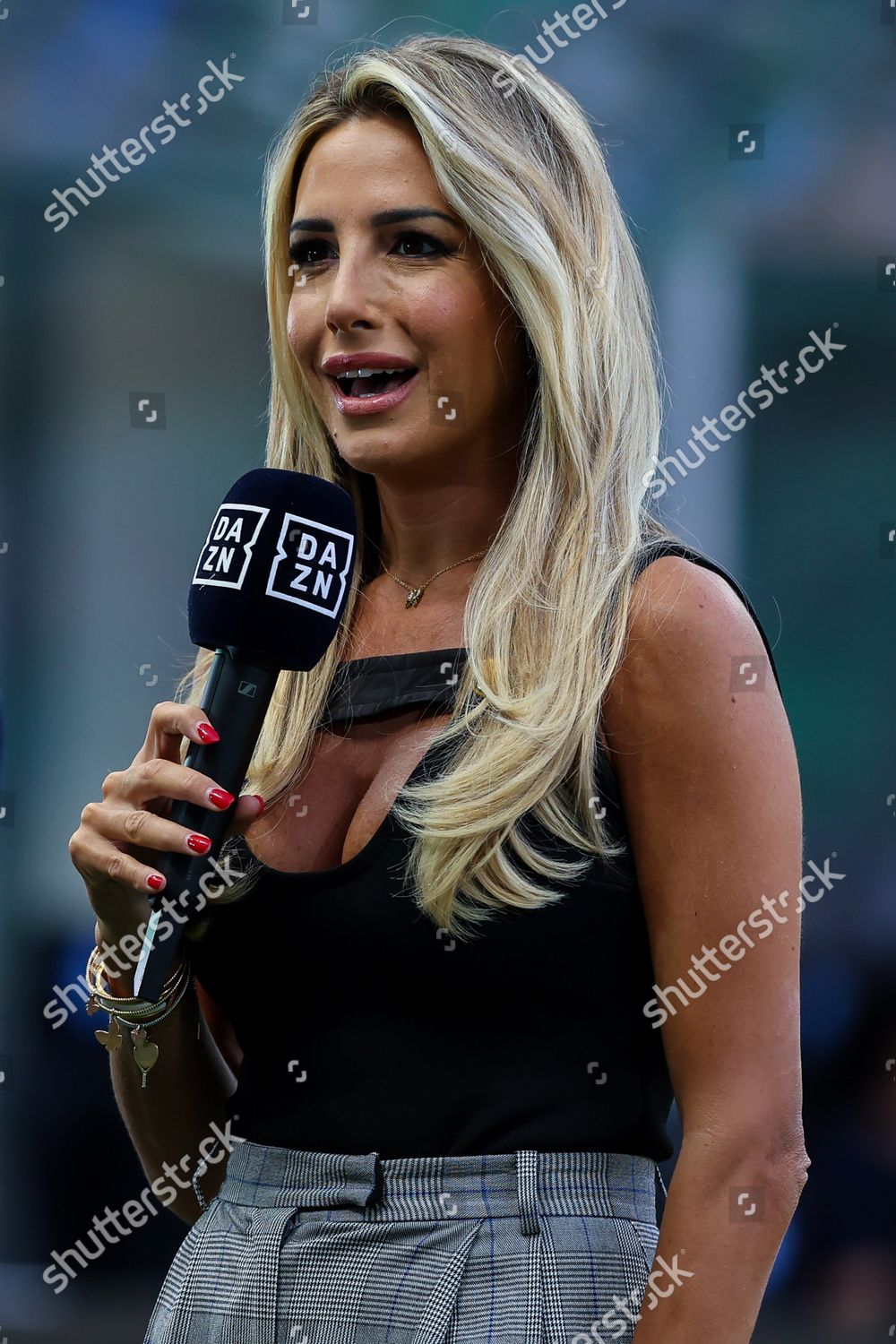 Giorgia Rossi Dazn Italia During Serie Editorial Stock Photo - Stock ...