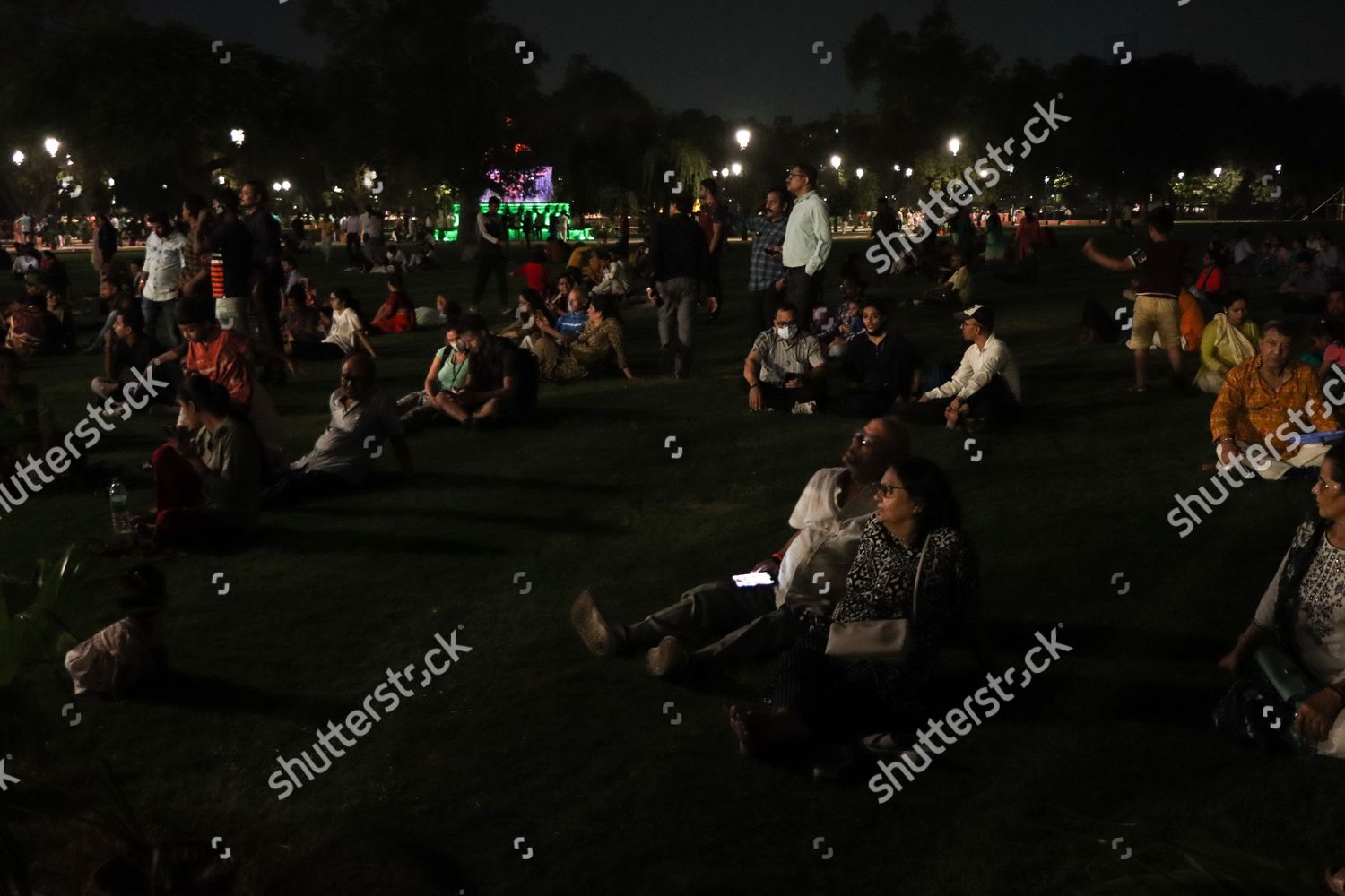 People Lay Lawn Beside India Gate Editorial Stock Photo - Stock Image ...
