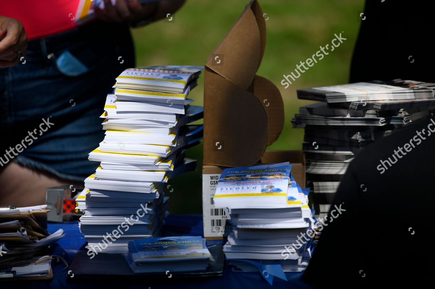 Campaign Materials Canvassing Found On Tables Editorial Stock Photo ...
