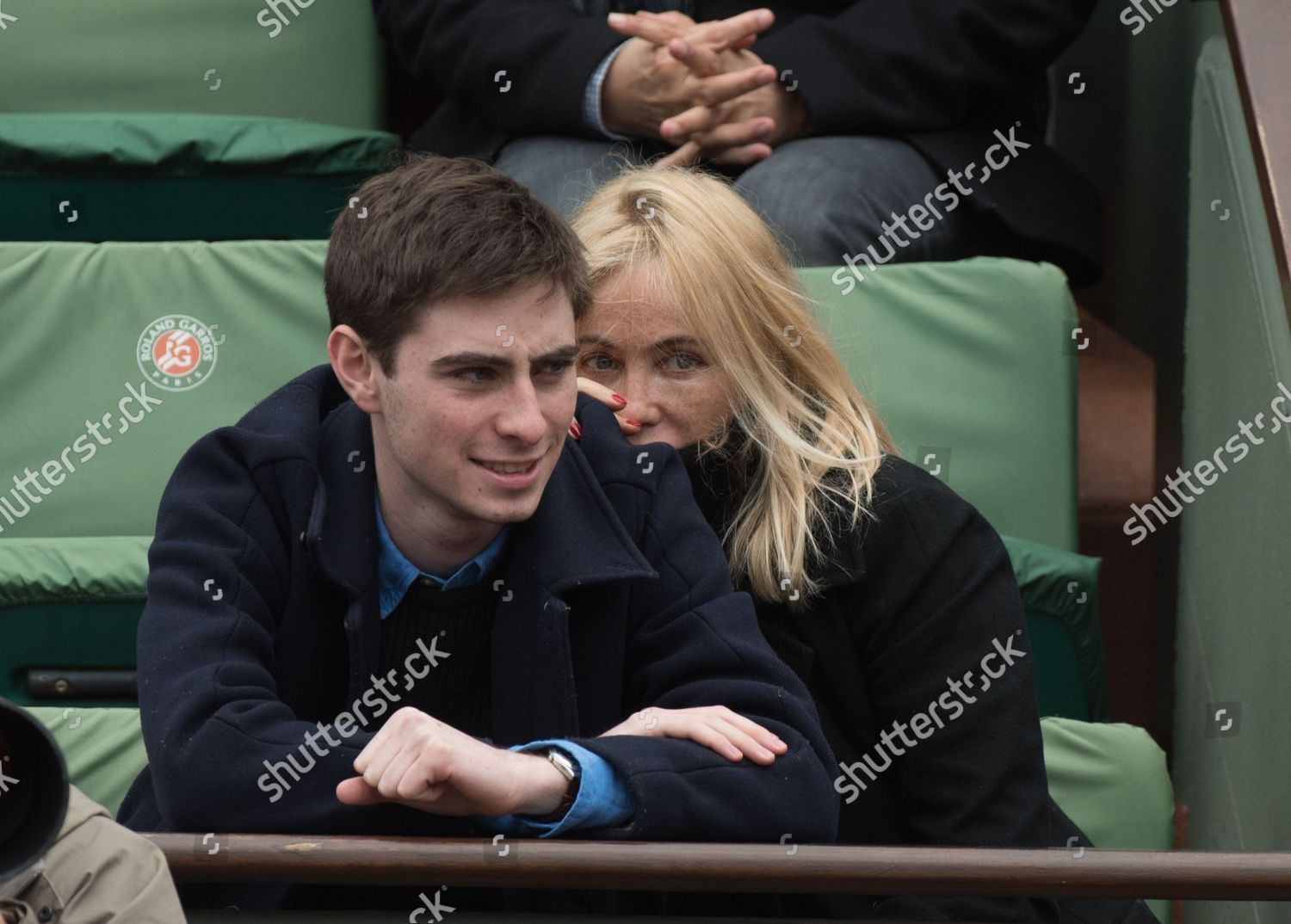Emmanuelle Beart Her Son Yohann Vip Editorial Stock Photo - Stock Image ...