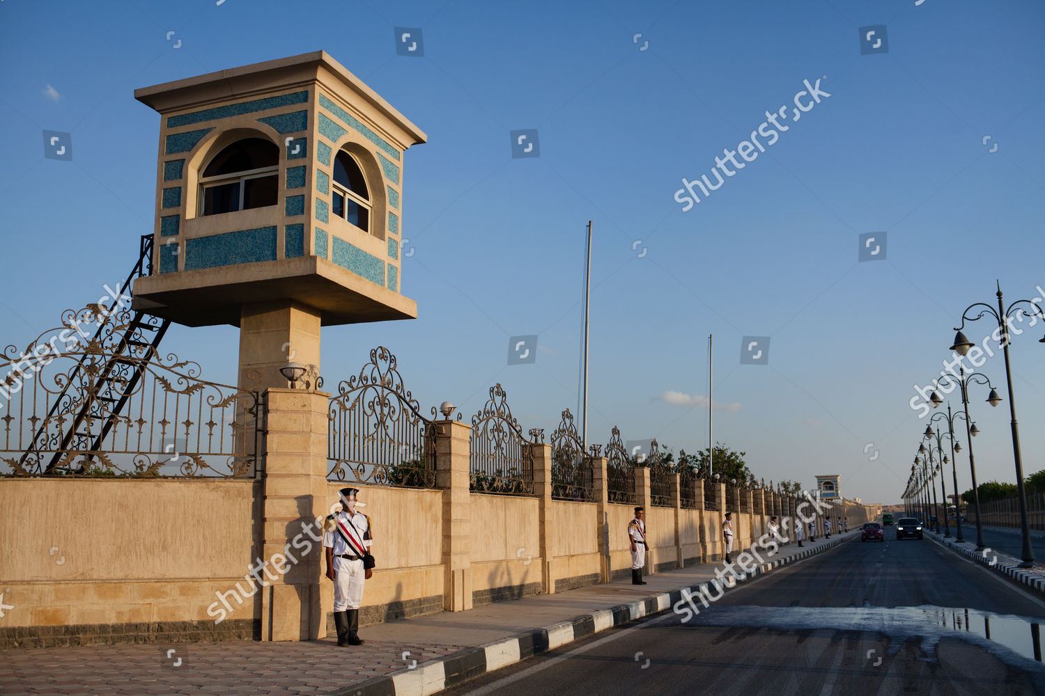 Members Egyptian Police Force Stand Guard Editorial Stock Photo - Stock ...