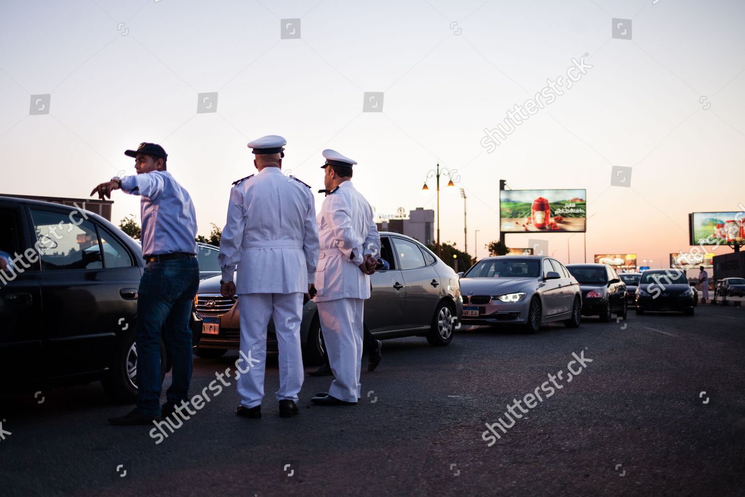 Members Egyptian Police Force Stand Guard Editorial Stock Photo - Stock ...