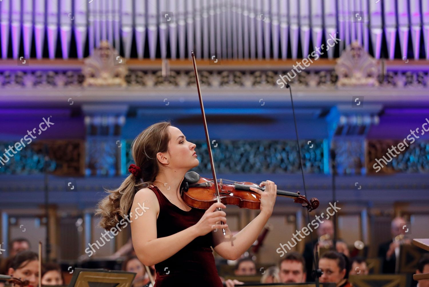 Romanian Violinist Maria Marica Performs Johannes Editorial Stock Photo ...