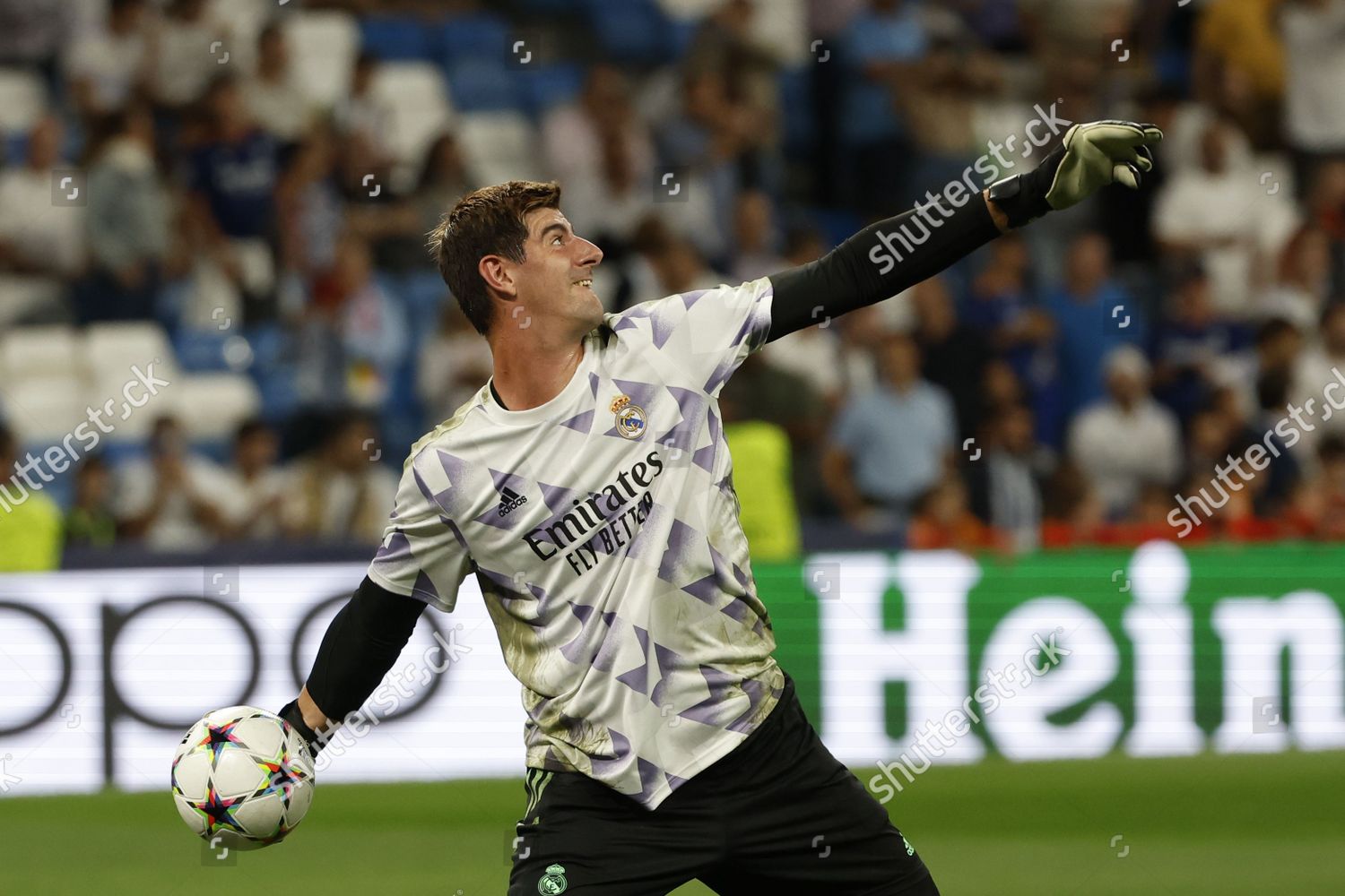 Real Madrids Goalkeeper Thibaut Courtois Goes Editorial Stock Photo ...