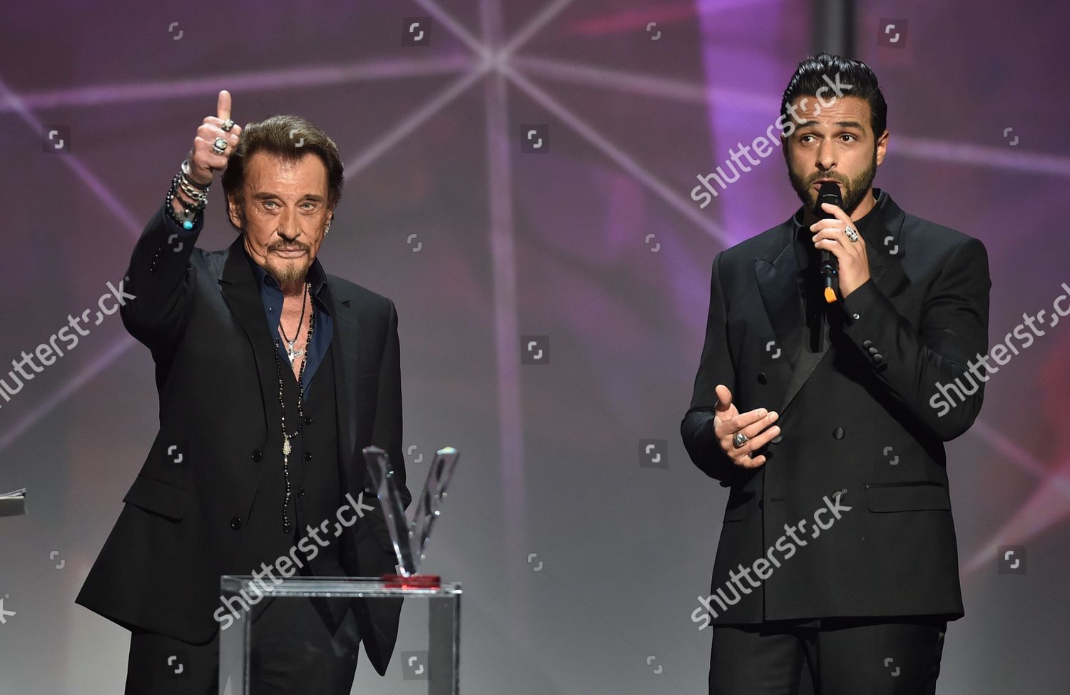 Johnny Hallyday Yodelice Aka Maxime Nucci Editorial Stock Photo - Stock ...