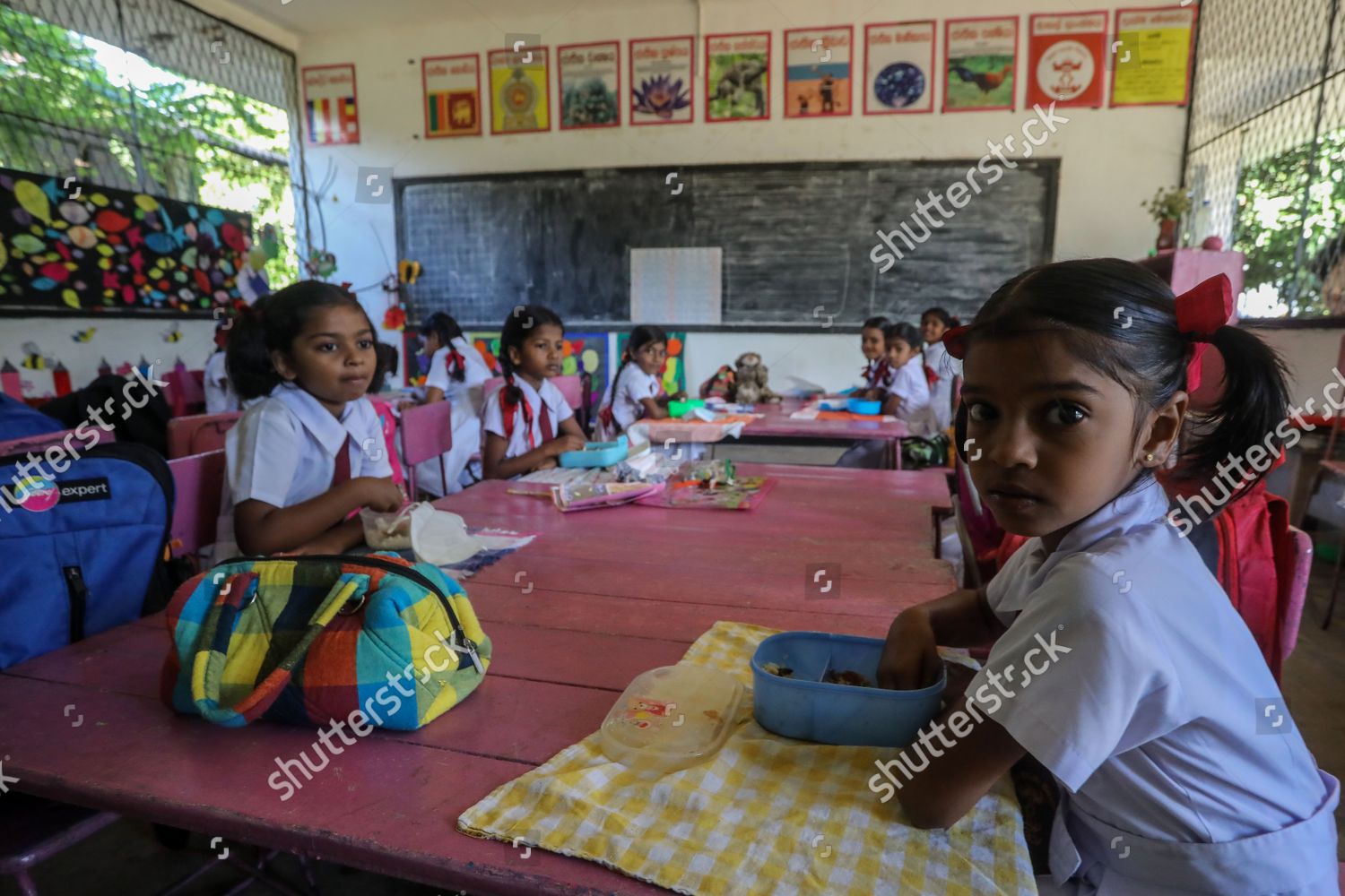 Sri Lankan Students Have Their Breakfast Editorial Stock Photo - Stock ...