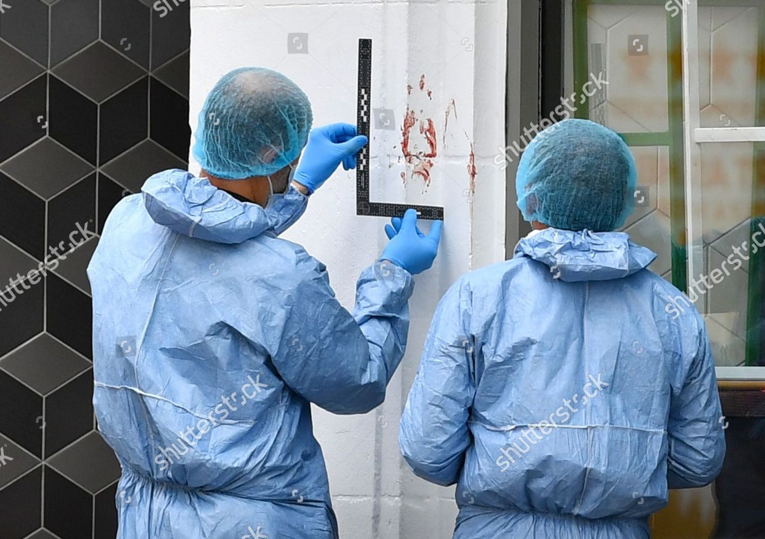 Forensic Police Officers Gathers Evidence Which Editorial Stock Photo ...