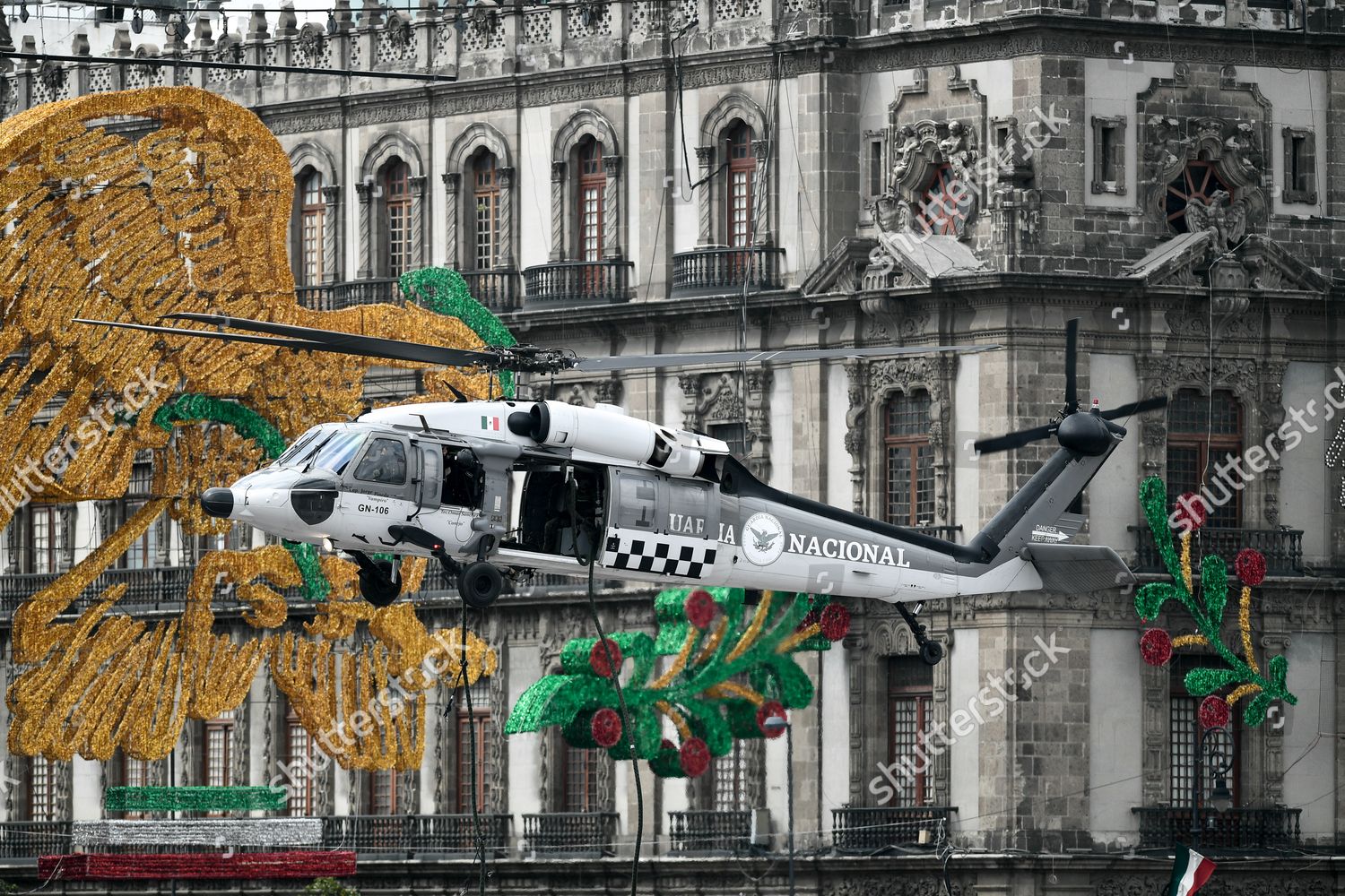 Helicopter Mexican National Guard Performs During Editorial Stock Photo ...