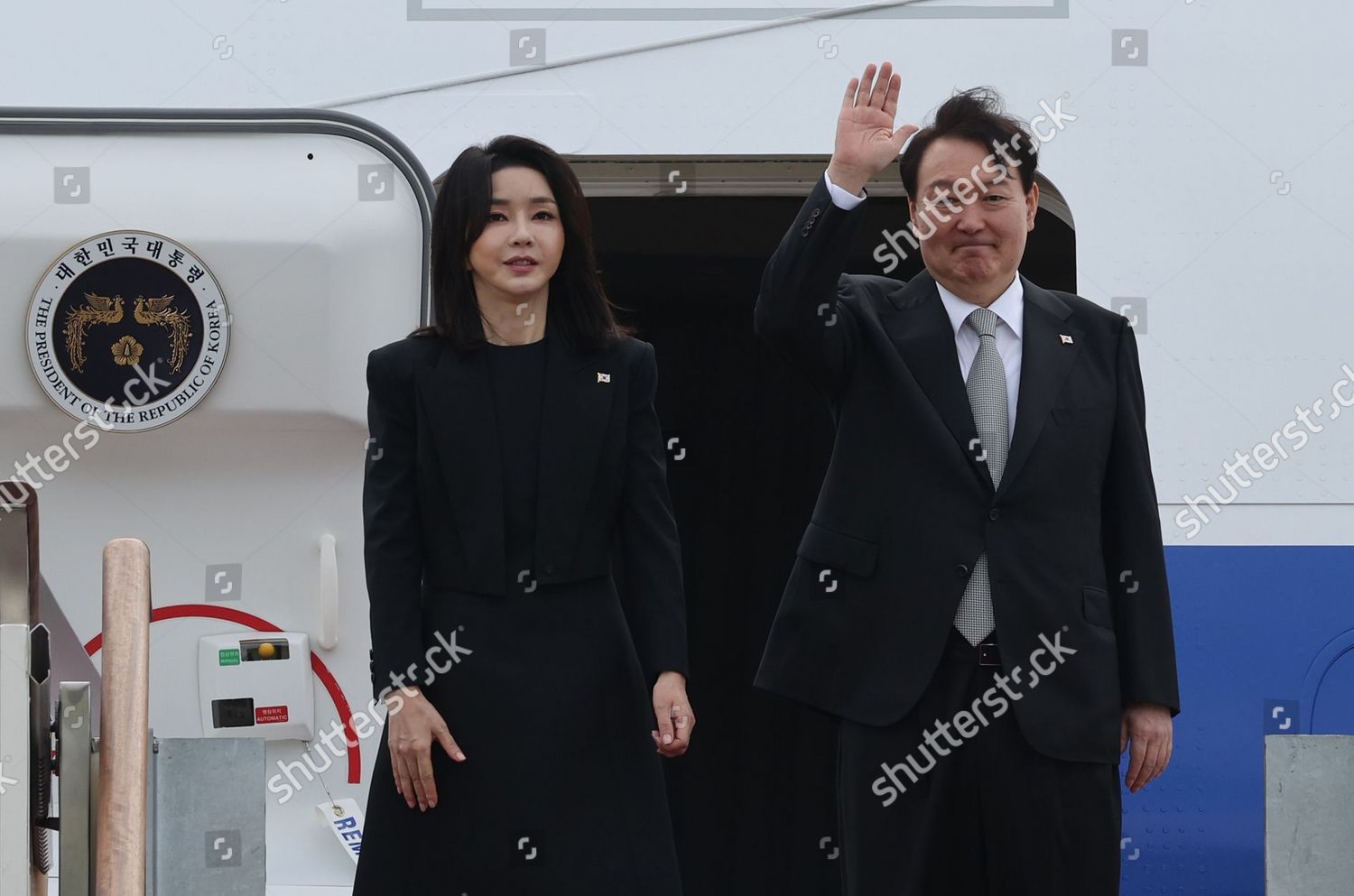 President Yoon Sukyeol First Lady Kim Editorial Stock Photo - Stock ...