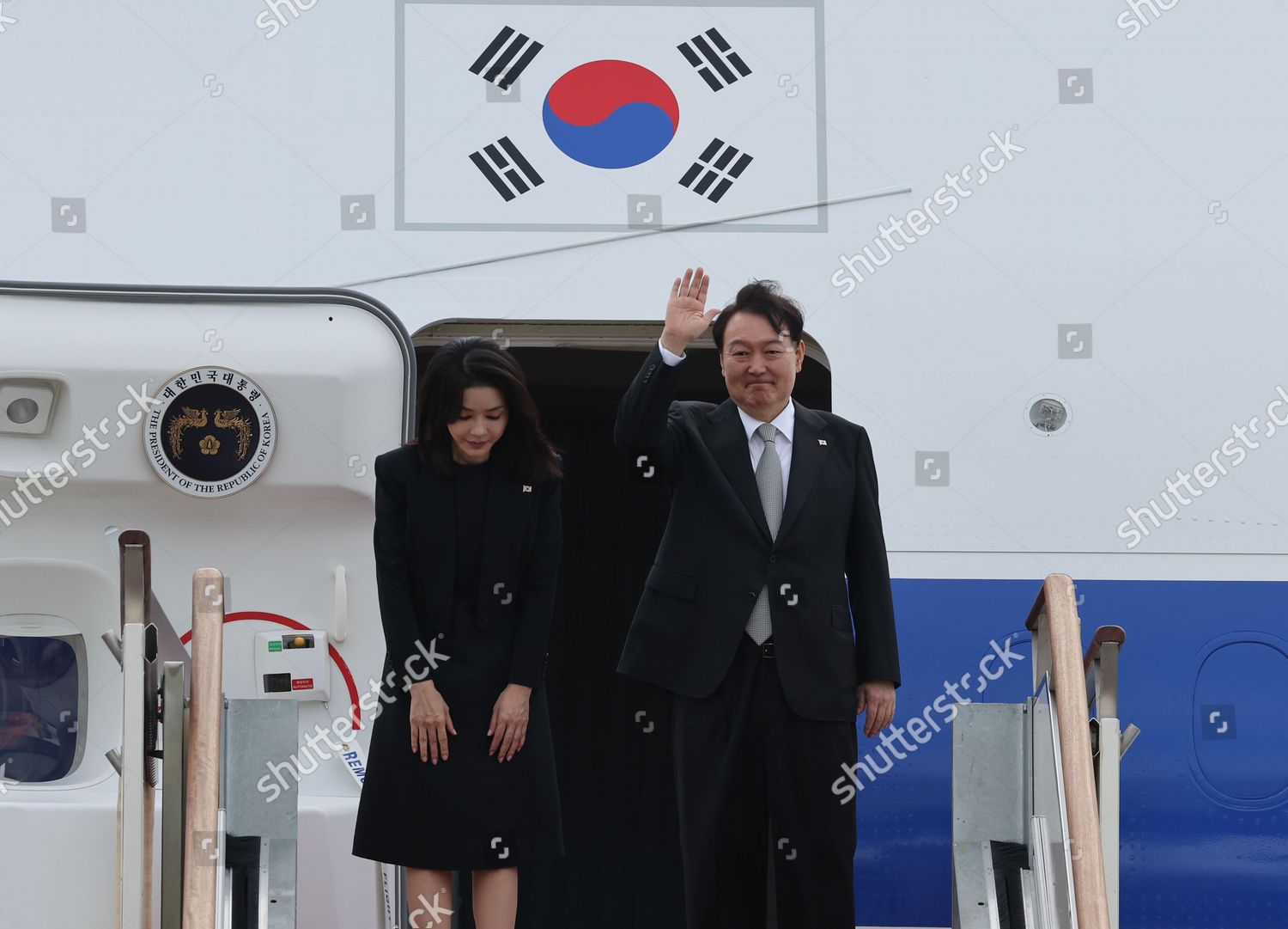 President Yoon Sukyeol First Lady Kim Editorial Stock Photo - Stock ...