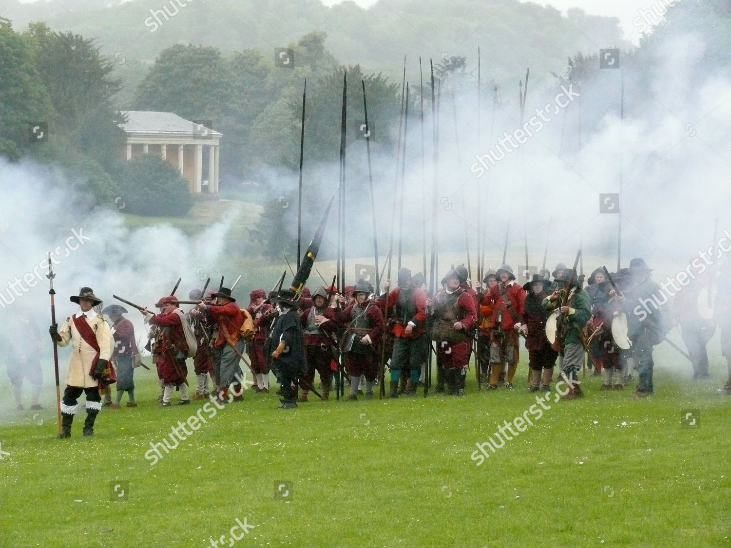 Soldiers Fire Their Muskets Editorial Stock Photo - Stock Image ...