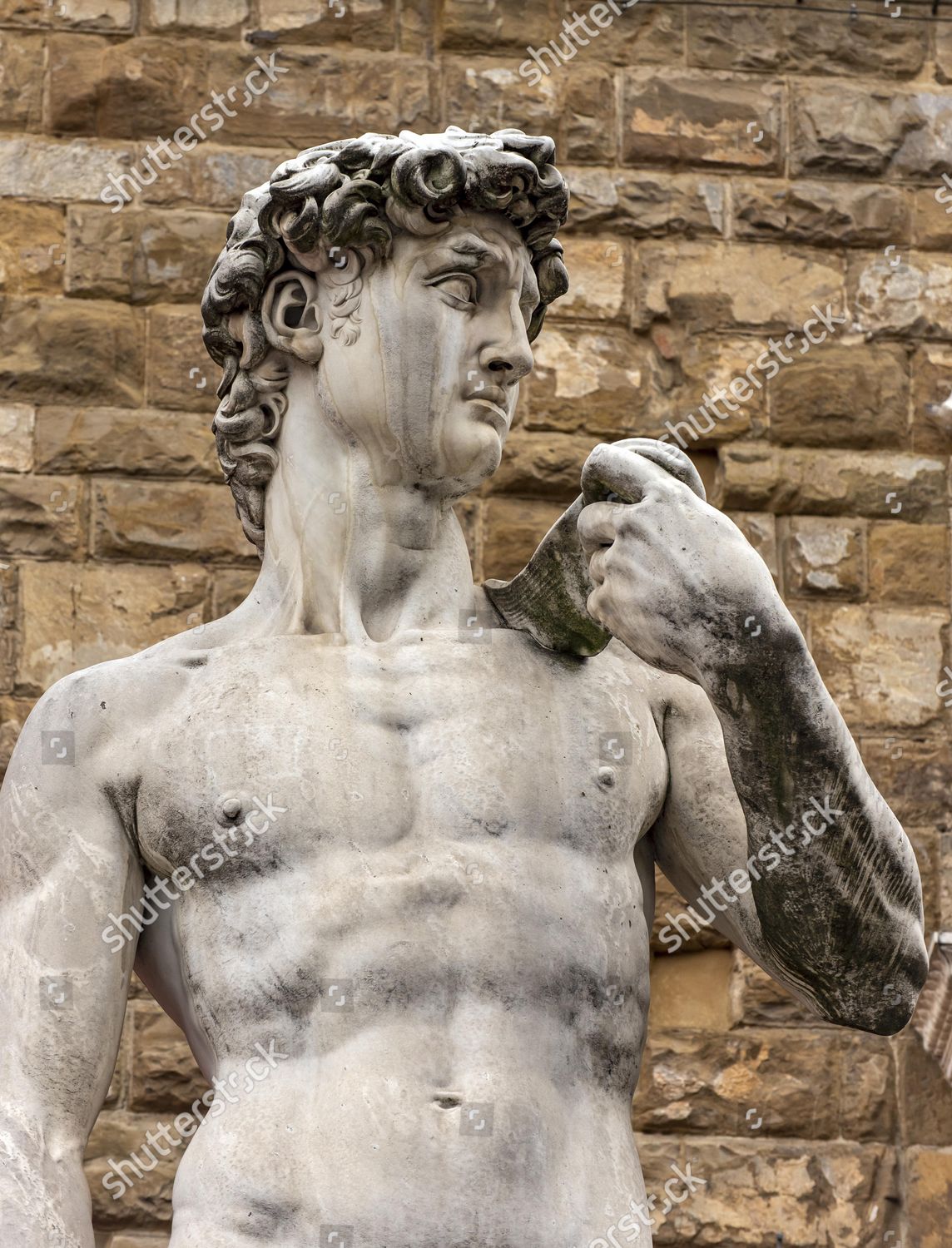 Copy Michelangelos Statue David Piazza Della Editorial Stock Photo ...