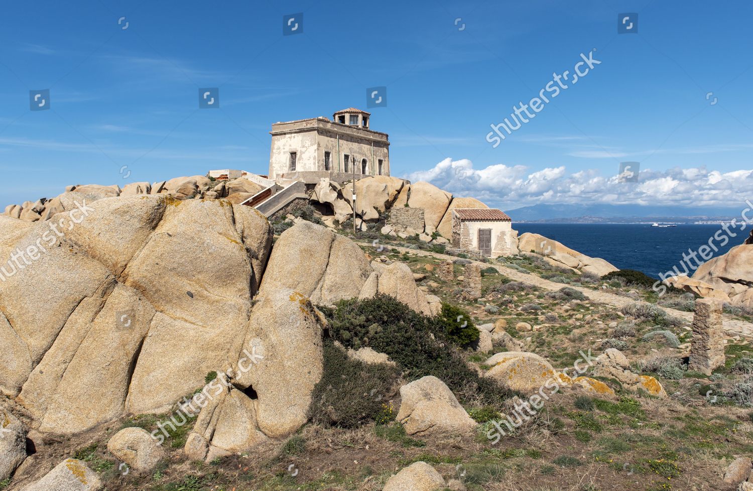 Antico Semaforo Old Building Capo Testa Editorial Stock Photo - Stock ...