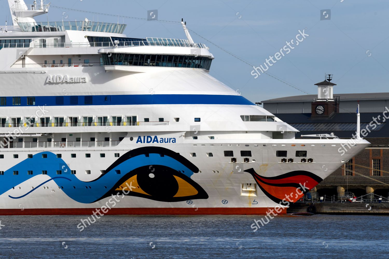 Aida Aura Berthed London International Cruise Editorial Stock Photo ...