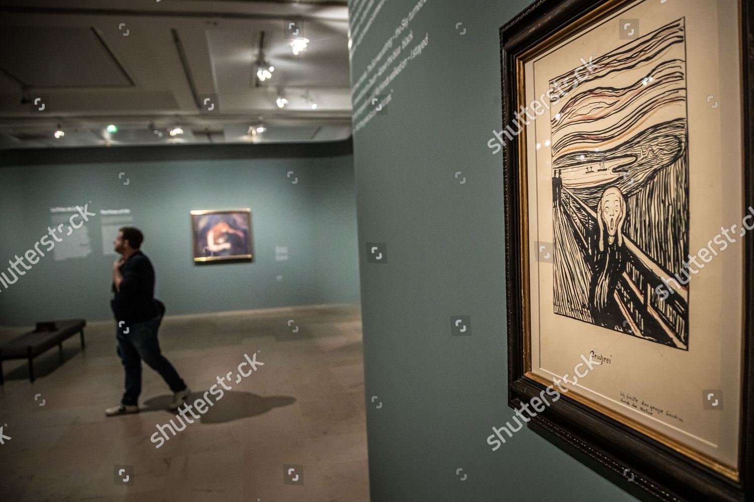 Lithograph Scream By Norwegian Artist Edvard Editorial Stock Photo ...