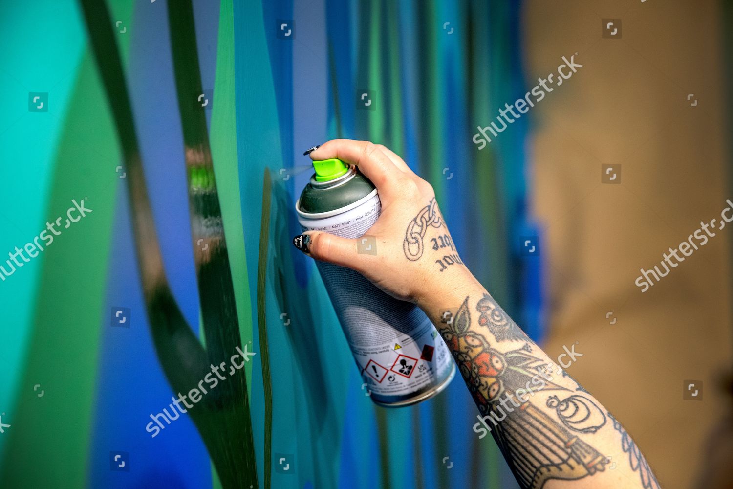 Graffiti Artist Diana Ordonez Known Ledania Editorial Stock Photo ...