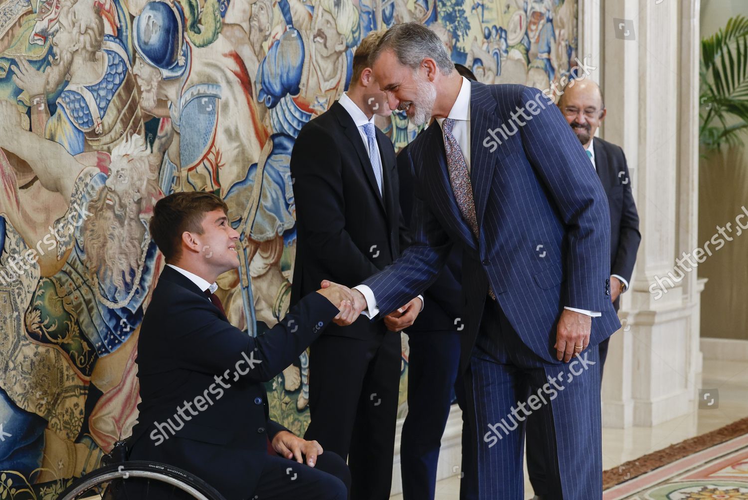 Spains King Felipe Vi Shakes Hands Editorial Stock Photo - Stock Image ...