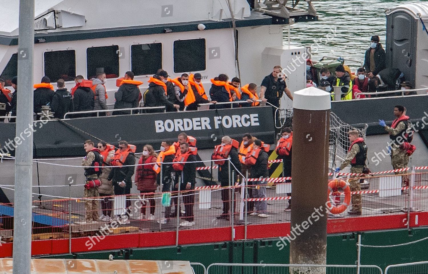British Border Force Military Personnel Escort Editorial Stock Photo ...