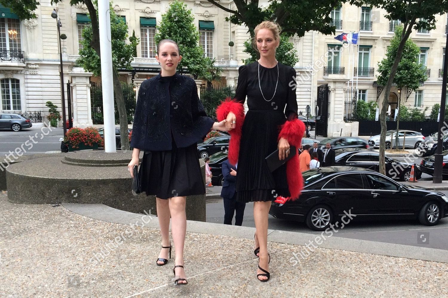 Maya Hawke Uma Thurman Arriving Miu Editorial Stock Photo - Stock Image ...