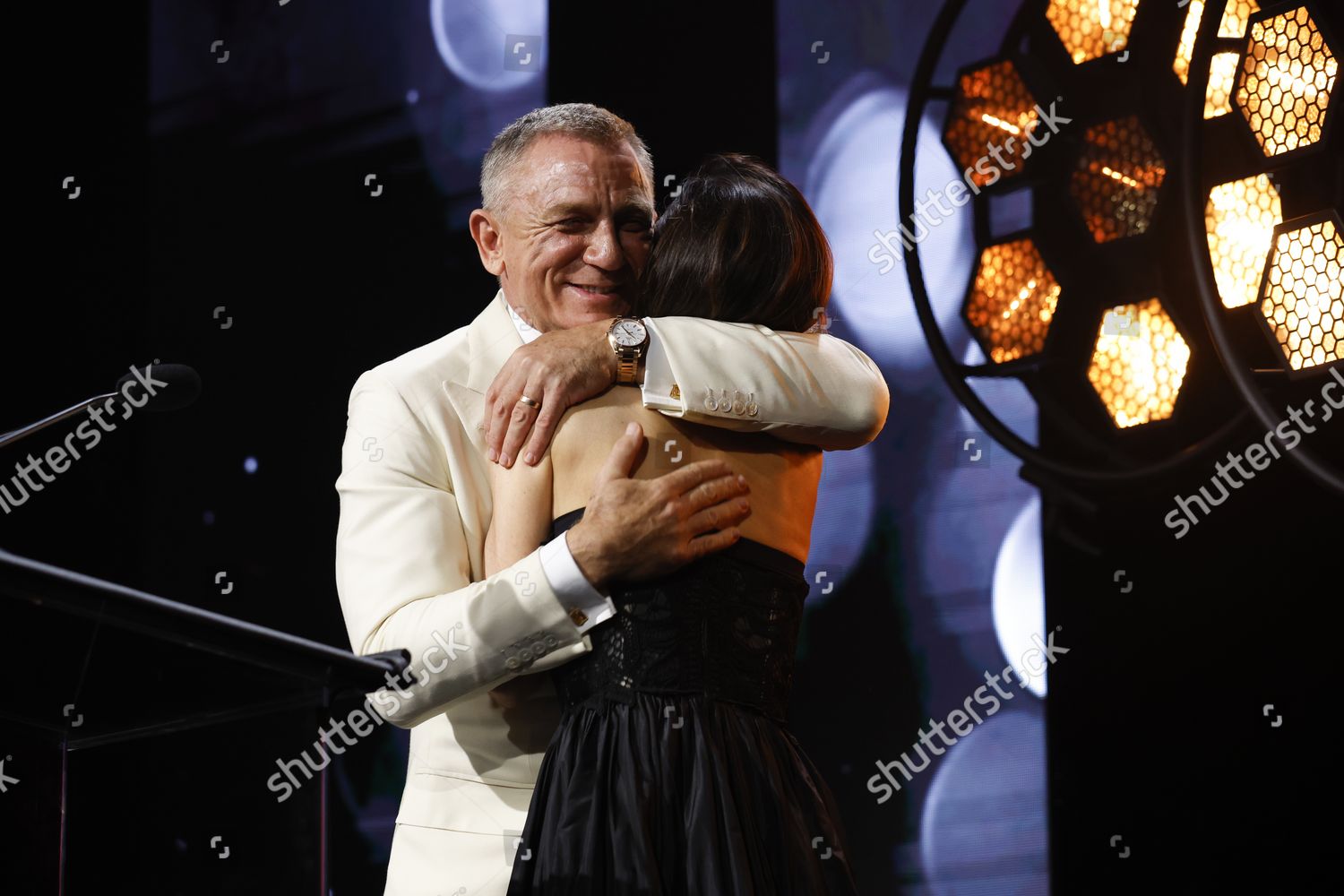 Daniel Craig Hugs Michelle Yeoh Editorial Stock Photo - Stock Image ...