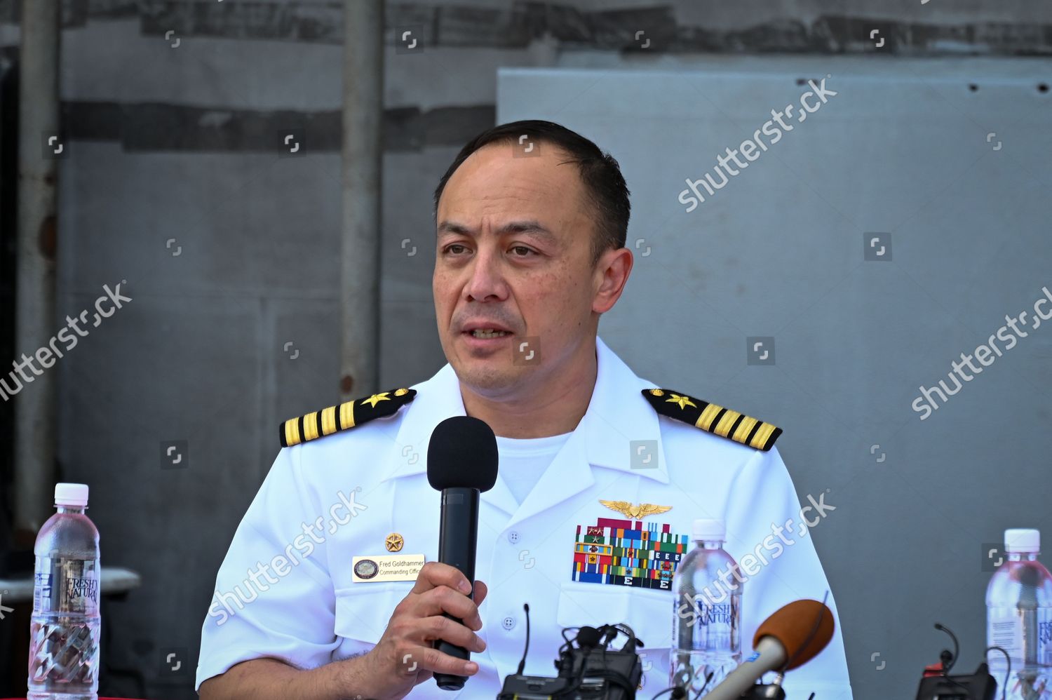 Us Navy Captain Fred Goldhammer Speaks Editorial Stock Photo - Stock ...