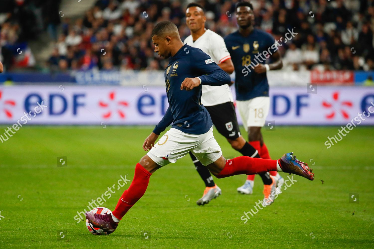 French Forward Kylian Mbappe Shoots On Editorial Stock Photo - Stock ...