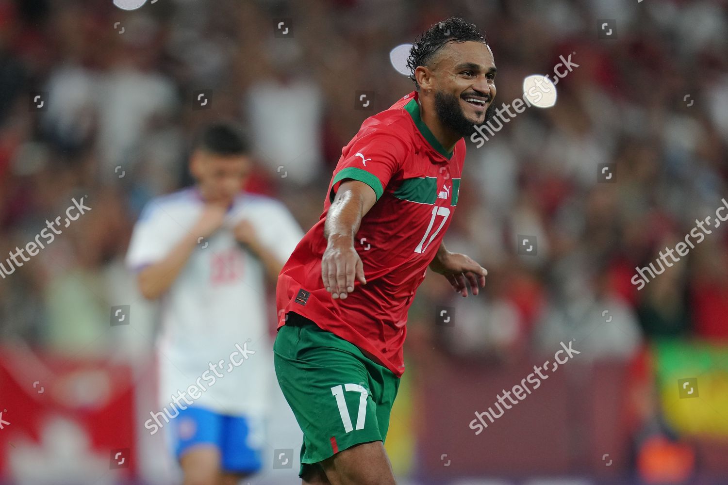 Sofiane Boufal Morocco Celebrates After Scoring Editorial Stock Photo ...