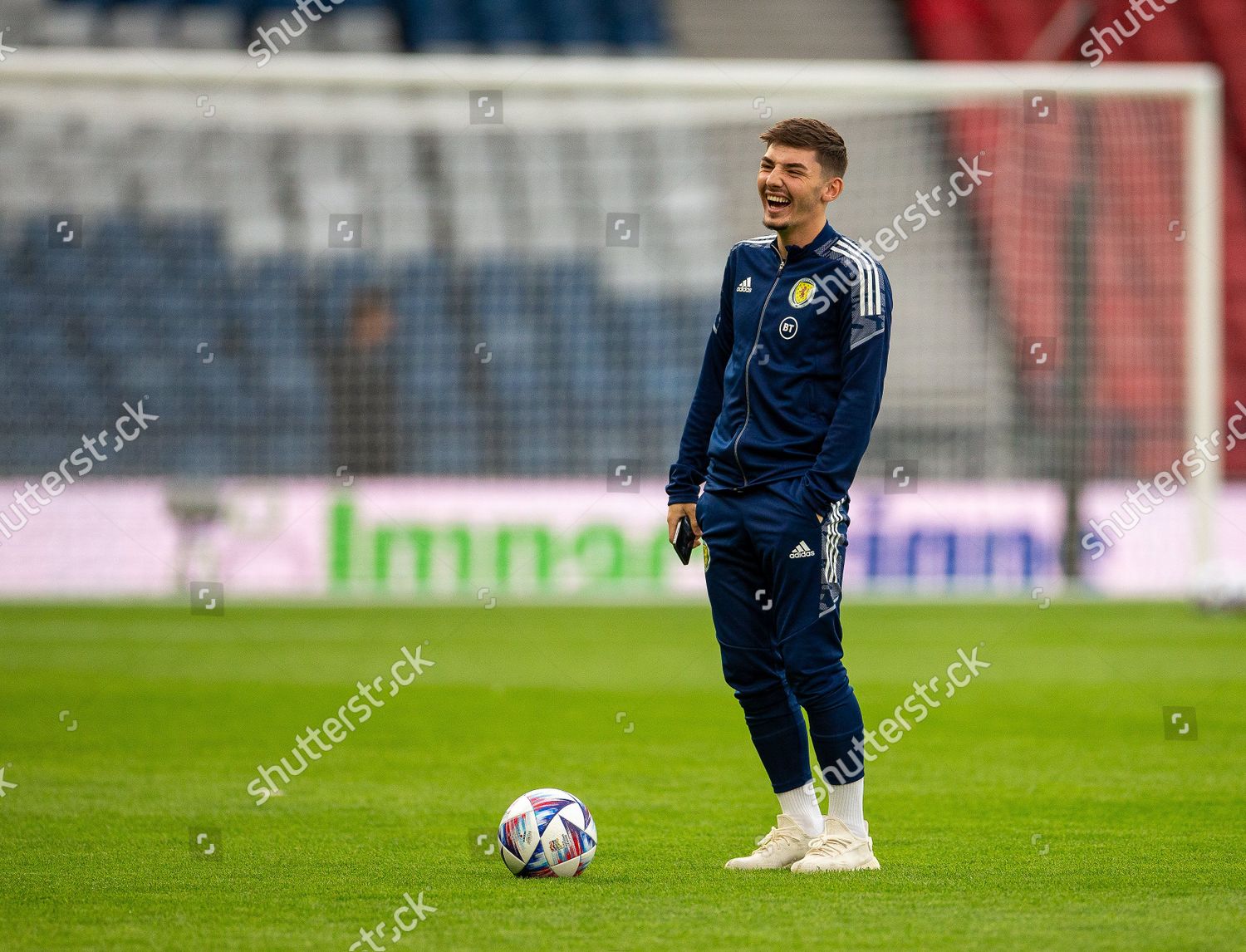 Billy Gilmour Scotland Laughing Before Match Editorial Stock Photo ...