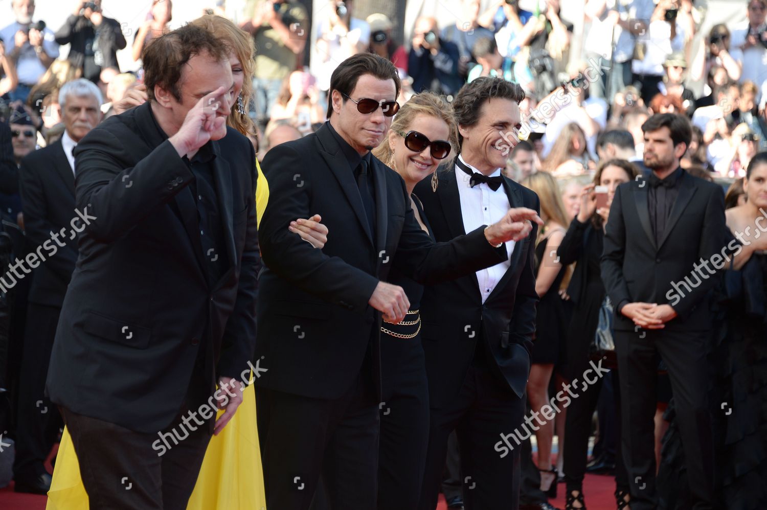 Quentin Tarantino Uma Thurmanjohn Travolta Kelly Editorial Stock Photo ...