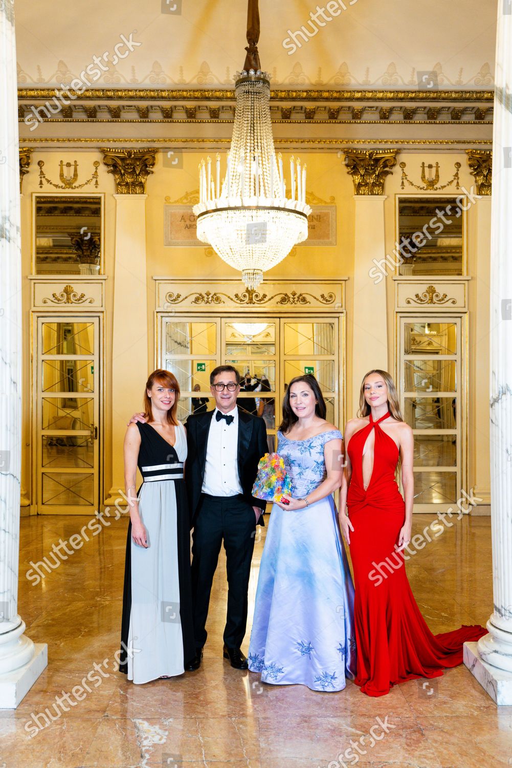 Guest Stefano Albini Sarah Bellos Ester Editorial Stock Photo - Stock ...