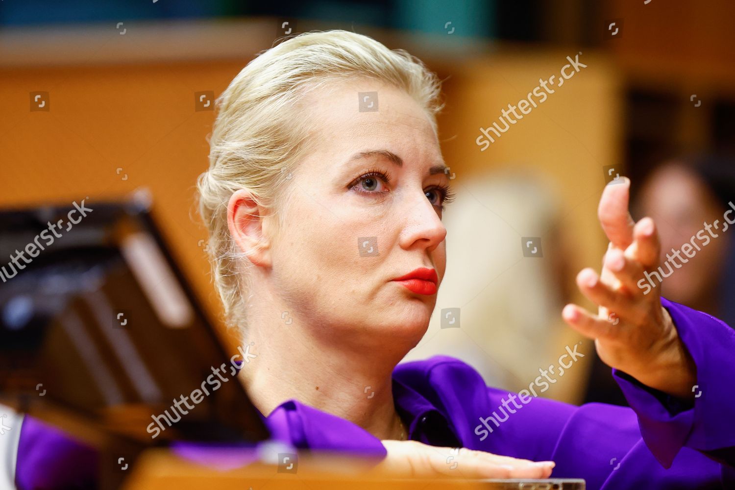 Alexei Navalnys Wife Yulia Navalnaya Attends Editorial Stock Photo ...