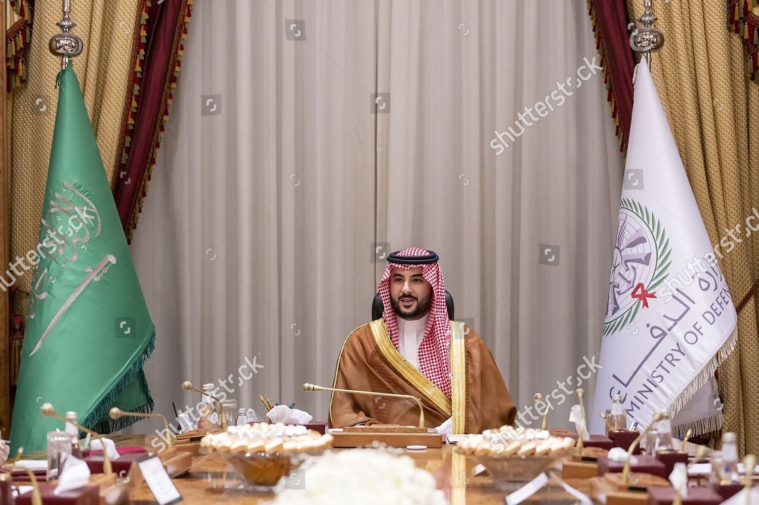 Saudi Defense Minister Prince Khalid Bin Editorial Stock Photo - Stock ...
