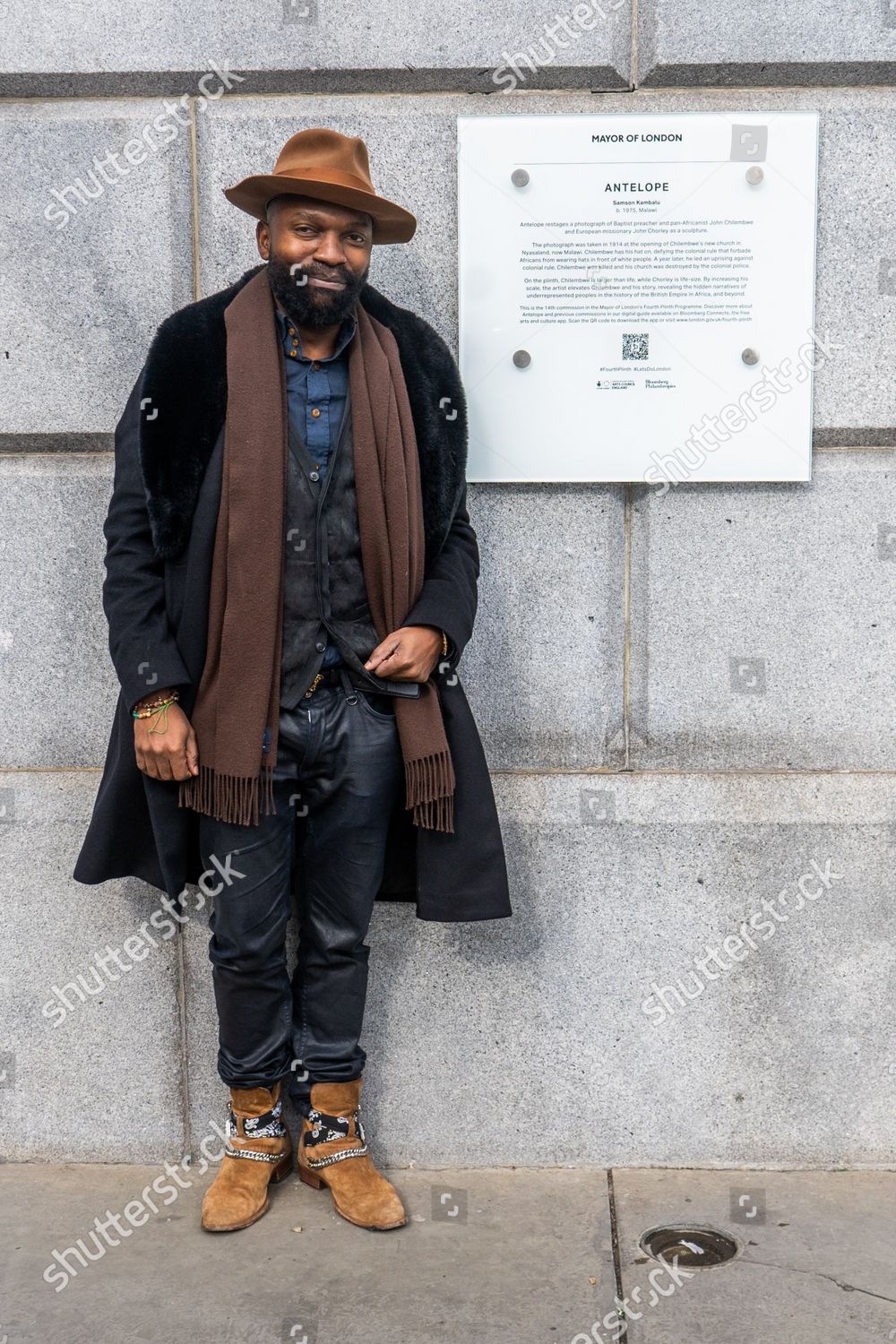 Artist Samson Kambalu Poses Today After Editorial Stock Photo - Stock ...