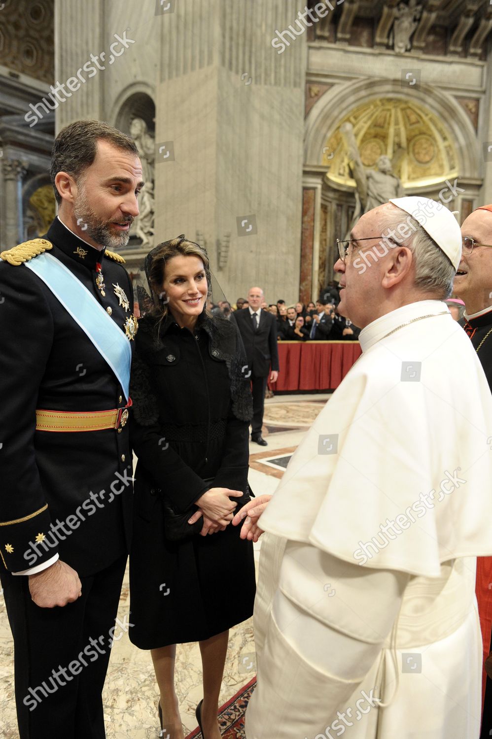 Pope Francis Receives Congratulation Prince Felipe Editorial Stock ...