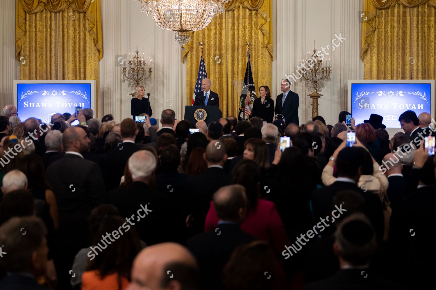 President Joe Biden Speaks Celebration Rosh Editorial Stock Photo ...