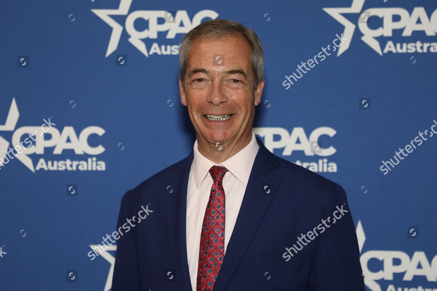 Nigel Farage Poses Photo On Media Editorial Stock Photo - Stock Image ...