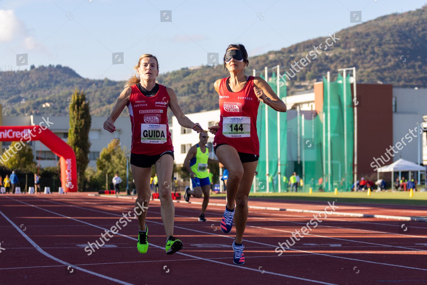 Rossana Zambon Guide During T11 100m Editorial Stock Photo - Stock ...
