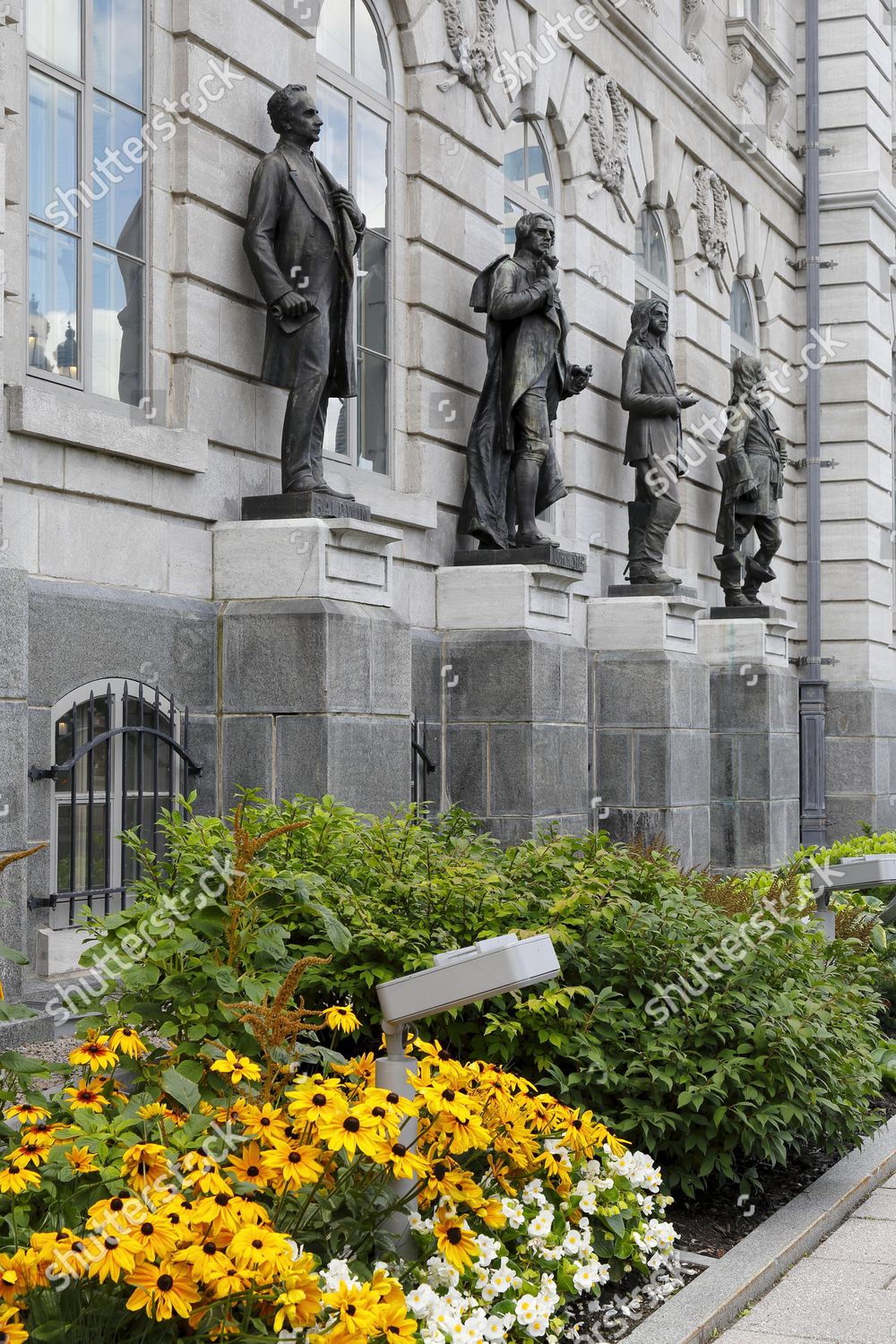Sculptures On Parliament Building Quebec City Editorial Stock Photo ...