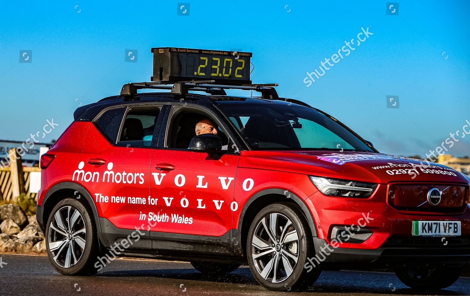 Mon Motors Car Cardiff Bay Barrage Editorial Stock Photo - Stock Image ...