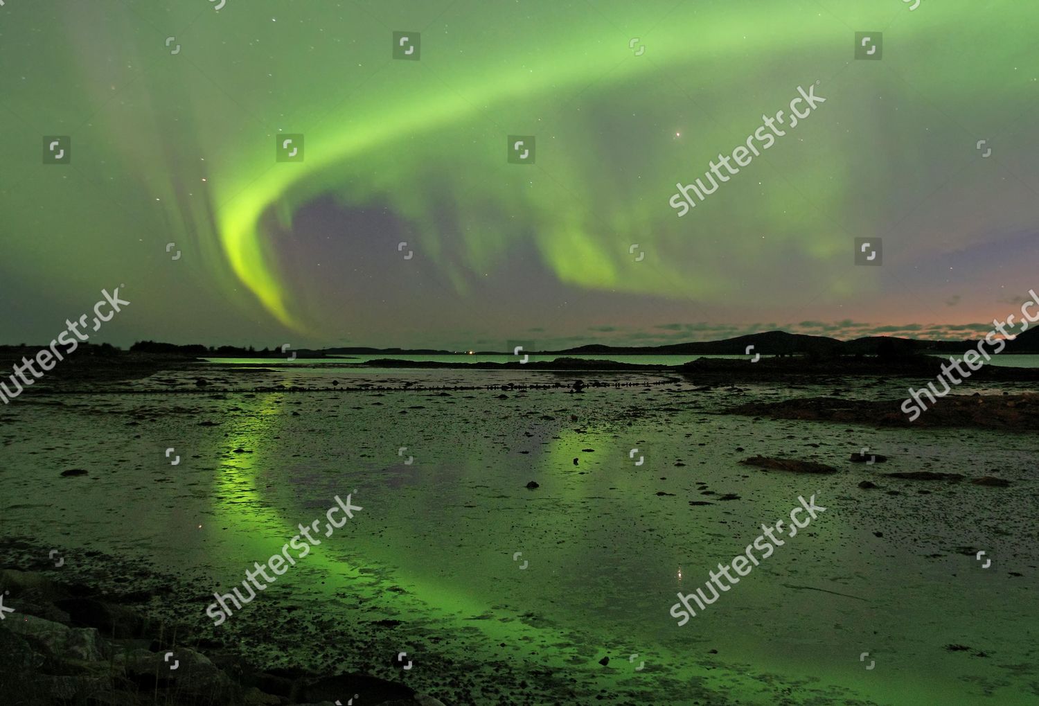 Northern Lights Aurora Borealis Cover Sky Editorial Stock Photo - Stock ...