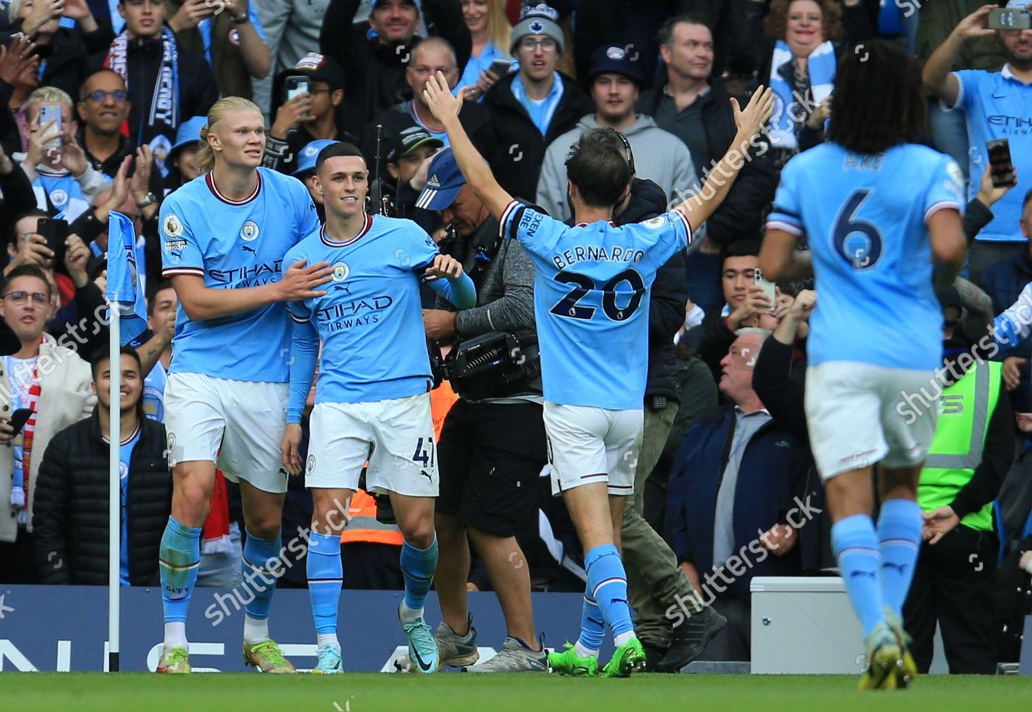 Phil Foden Manchester City Celebrates Team Editorial Stock Photo ...