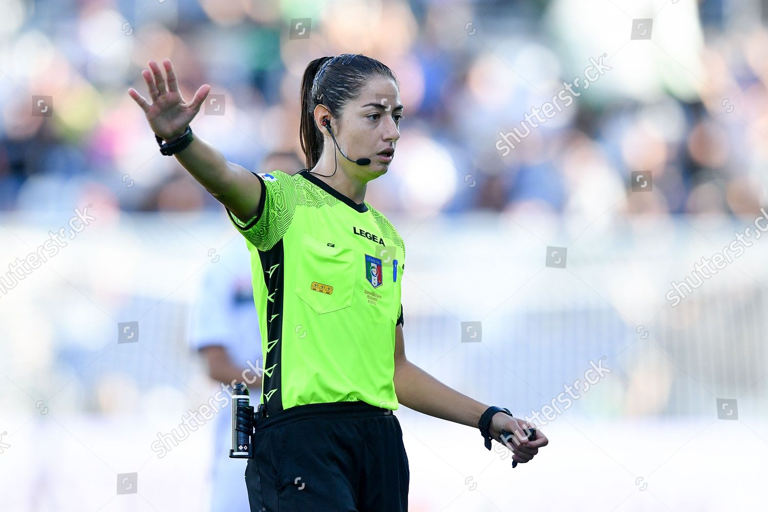 Referee Maria Sole Caputi Ferrieri Gestures Editorial Stock Photo ...